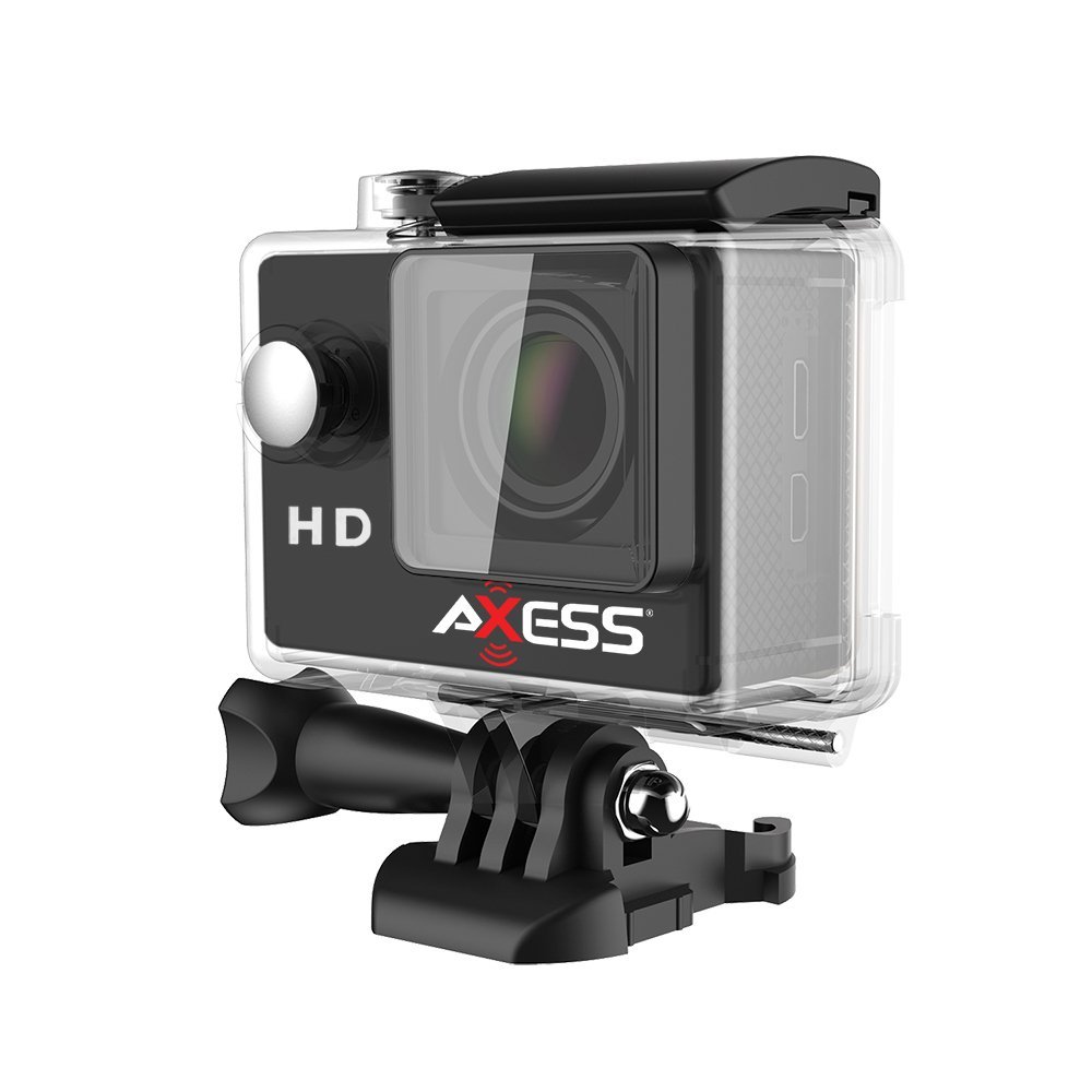 AXESS CS3607-BK 1080p HD 360 Degree Sports and Action Camera with ...