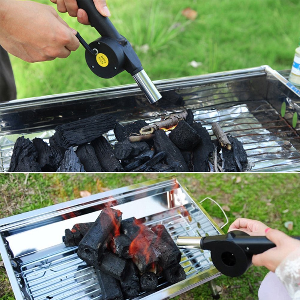 Zeroyoyo Barbecue Hand Crank Blower Fan BBQ Tools N2 free image download