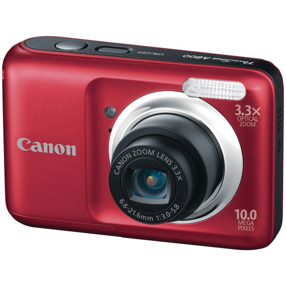 Canon Powershot A800 10 MP Digital Camera with 3.3x Optical Zoom (Red ...