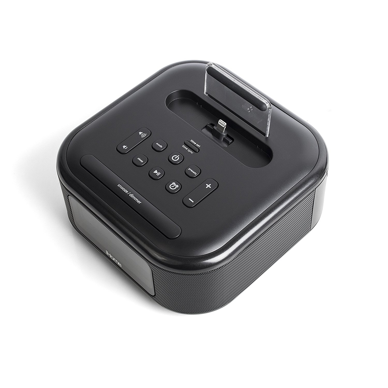 IHome iPL23 Stereo FM Clock Radio with Lightning Dock Charge/Play for ...