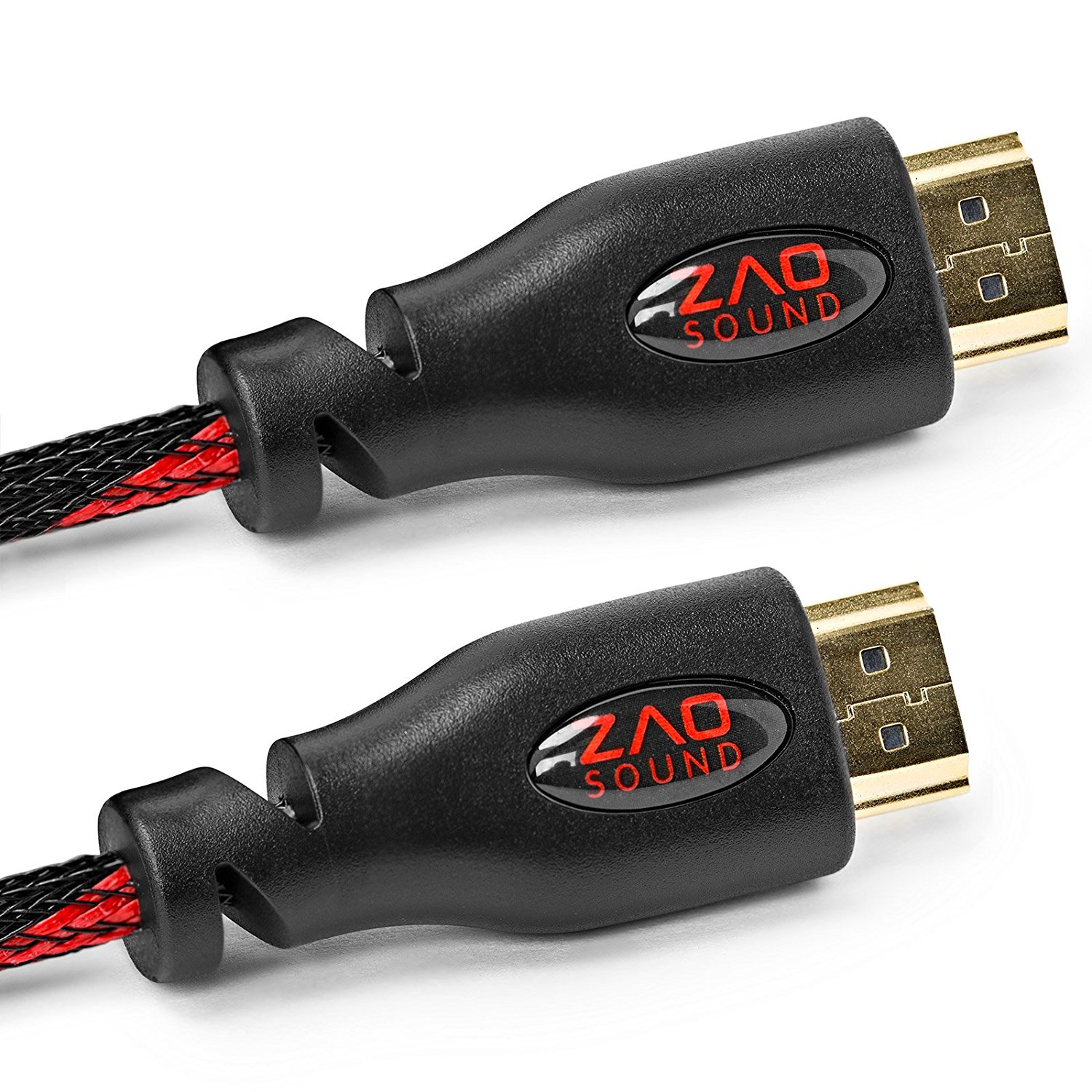 BAM Braided HDMI Cable with Gold Plated Connectors, 10-Feet, 3-Pack N3 ...