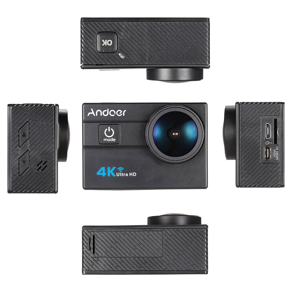Andoer 2.0" LCD 4K WiFi Ultra HD Action Sports Camera 16MP 25FPS 1080P ...