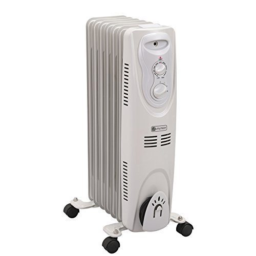 Utilitech GYD-D 5200-BTU 1500W Oil-Filled Radiant Tower Electric Space Heater with Thermostat ...