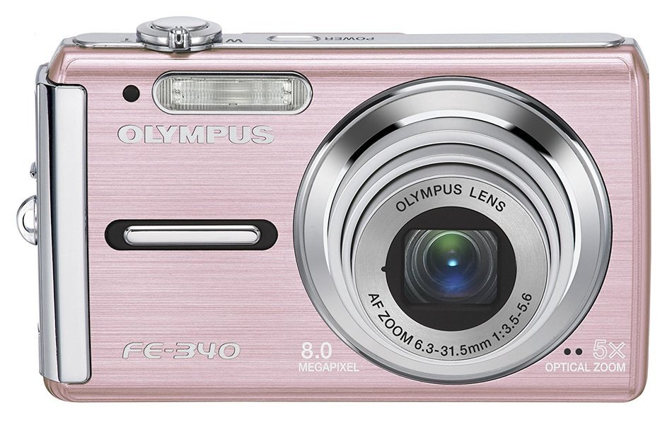 Olympus FE-340 8MP Digital Camera with 5x Optical Zoom (Pink) N3 free ...