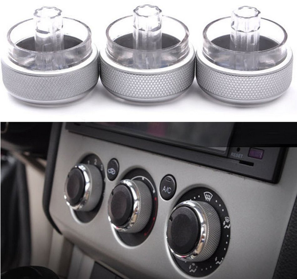 Yosa 3pcs/set Car Air Conditioning knob Installation heat control ...