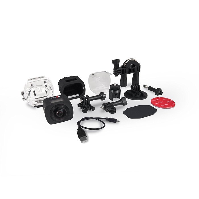 AXESS CS3607-BK 1080p HD 360 Degree Sports and Action Camera with ...