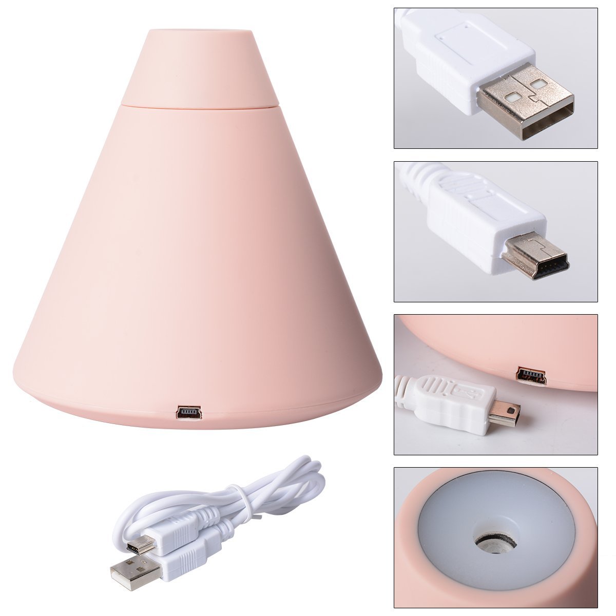 XCSOURCE White Volcano Humidifier Desktop USB Air Diffuser Purifier ...