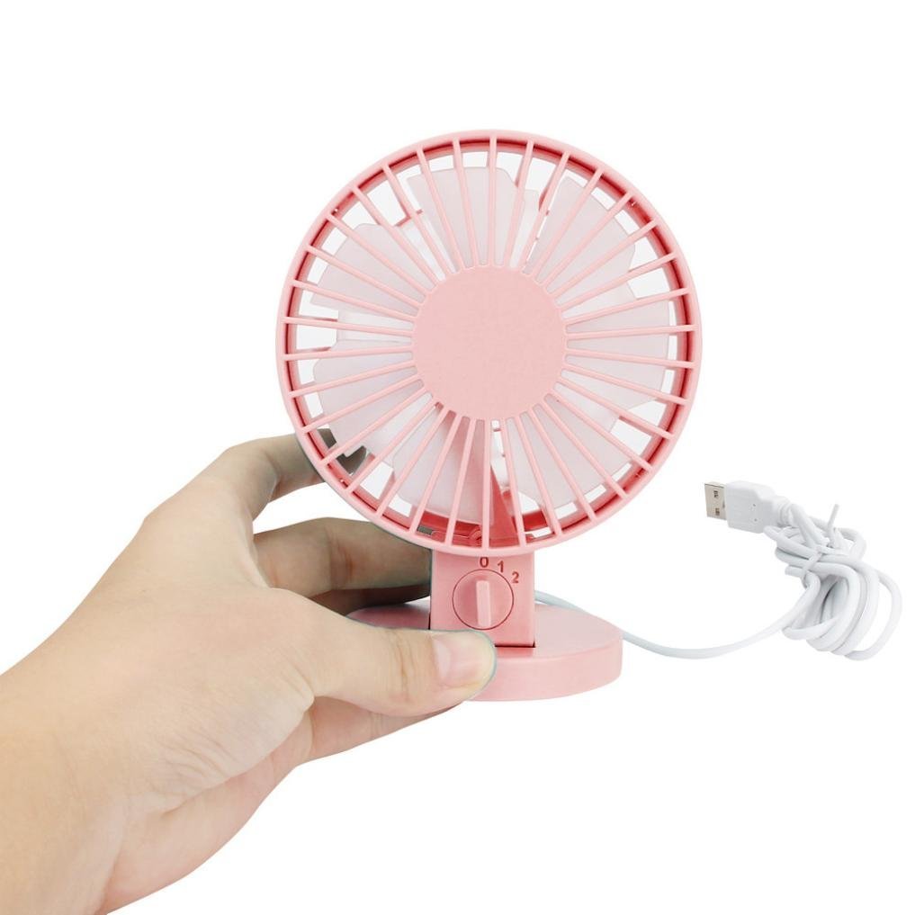 AMA(TM) Portable Mini USB Electric Table Desktop Fan Outdoor Fan Car ...
