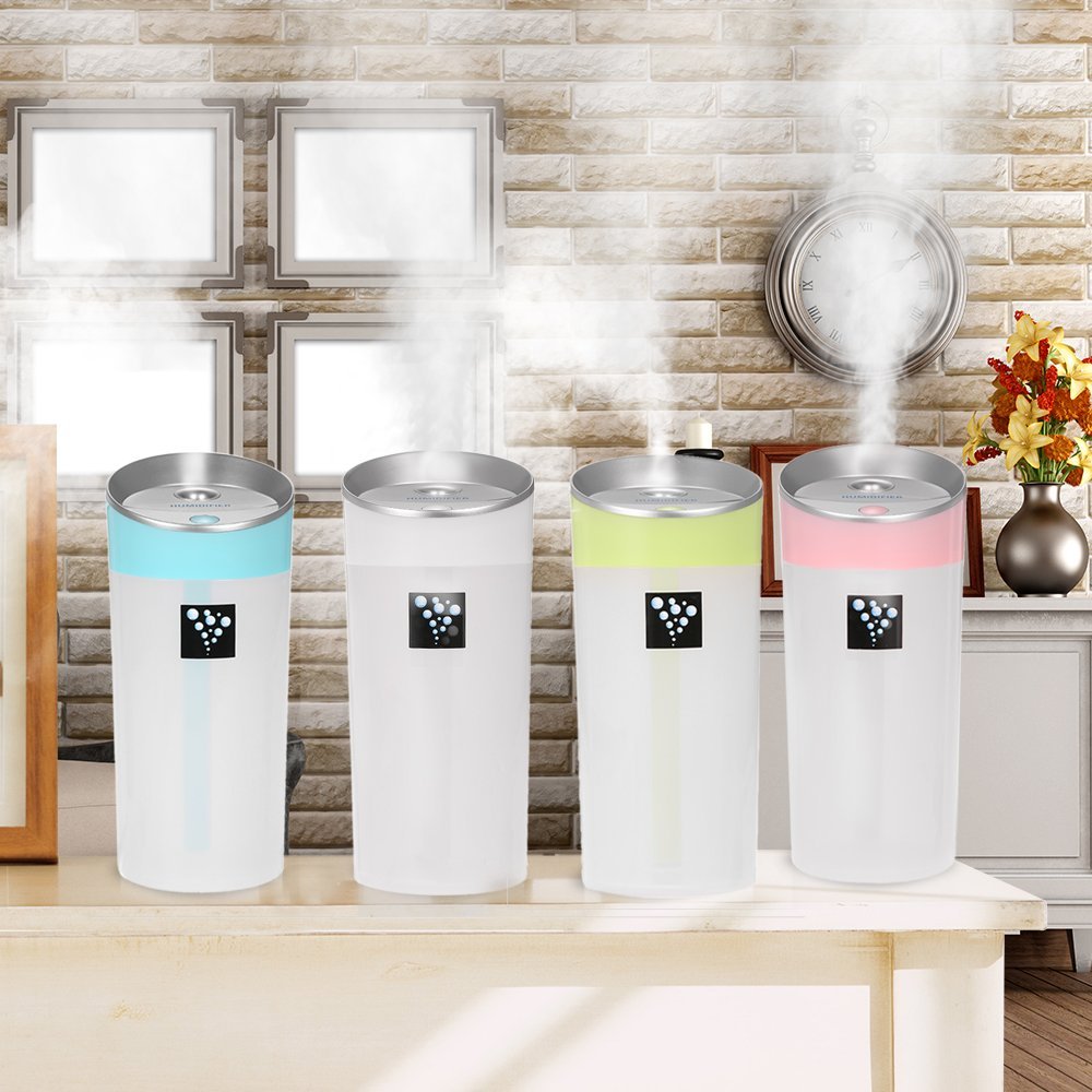 Anself DC 5V 300ML Portable USB Anion Air Humidifier Mini Essential Oil ...