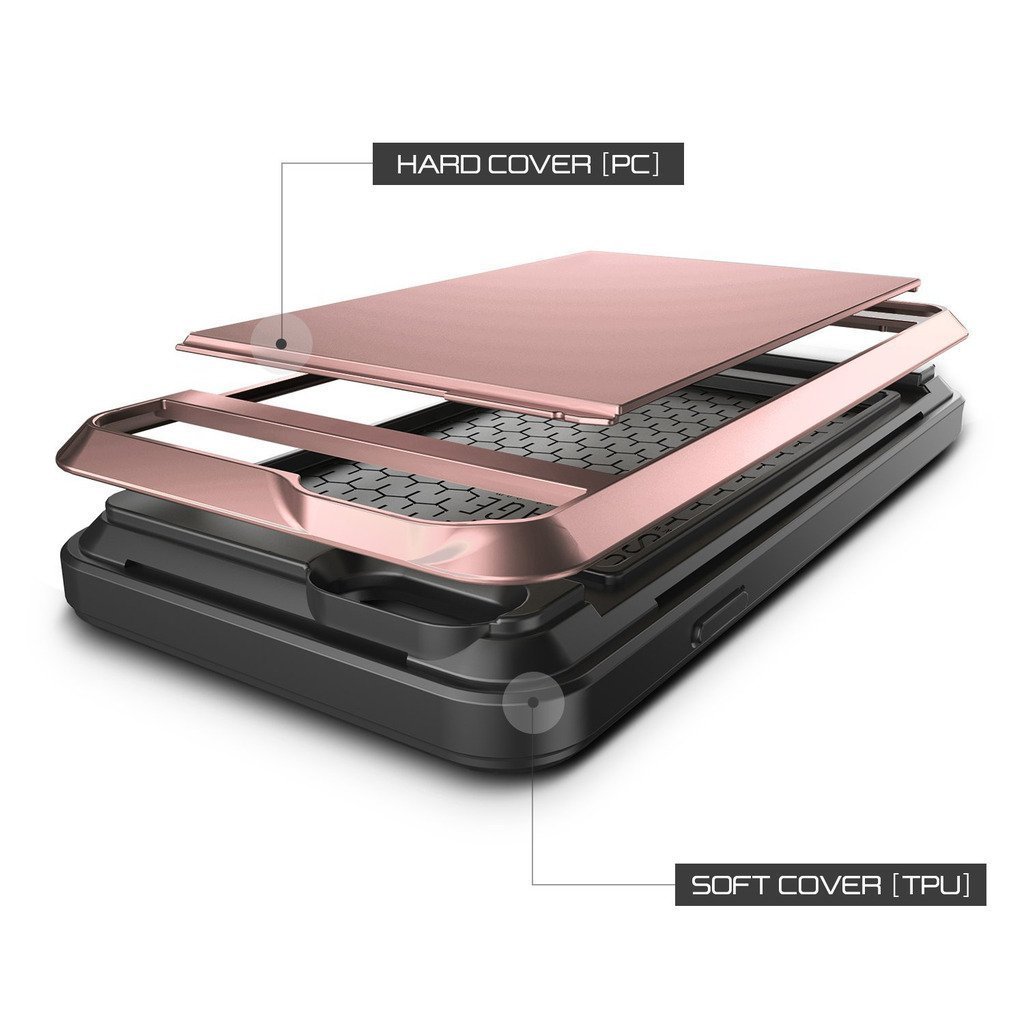 IPhone 7 Plus Case,Inspirationc Dual-Layer Hybrid Armor Wallet Case for ...