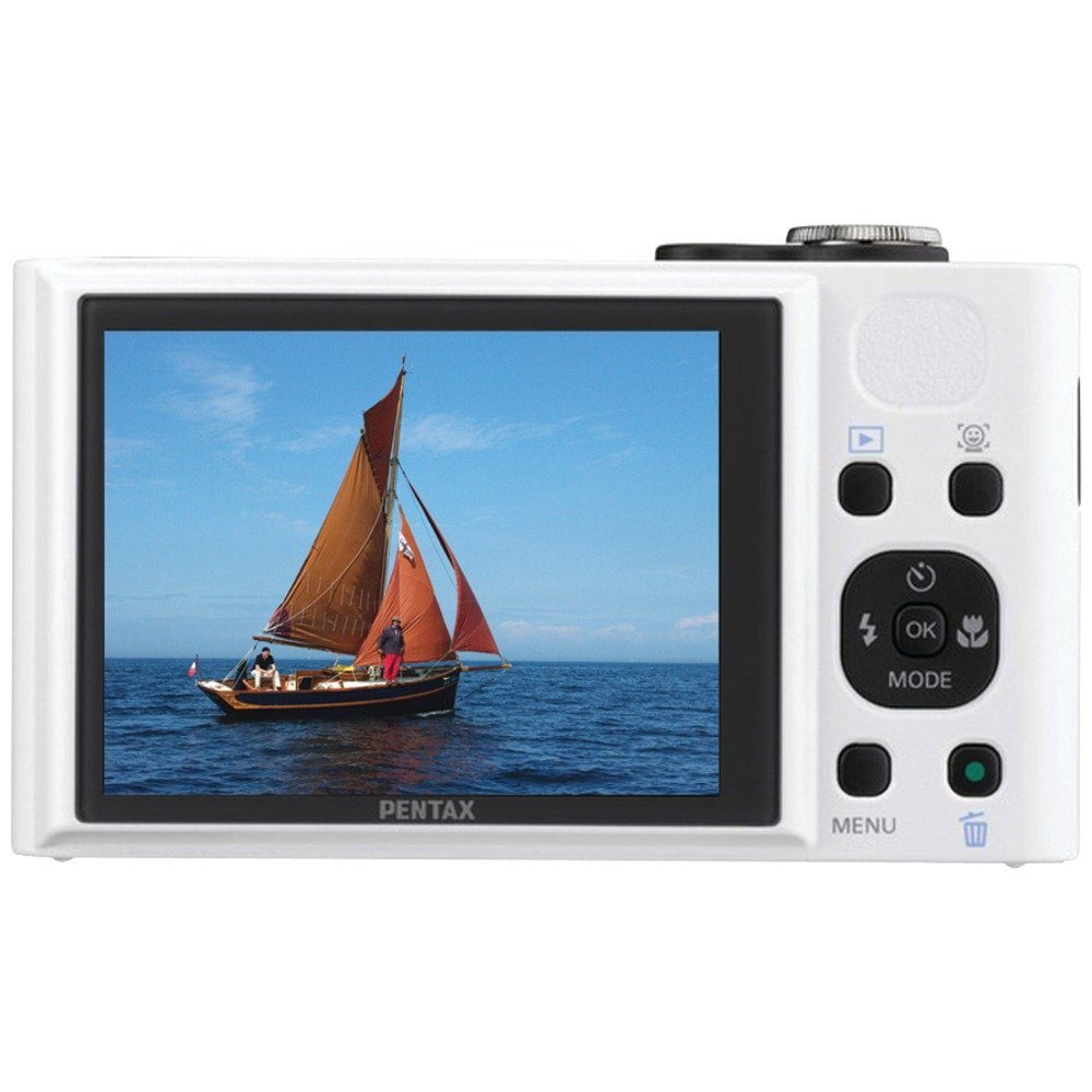 Pentax Optio RZ-18 16 MP Digital Camera with 18x Optical Zoom - White ...