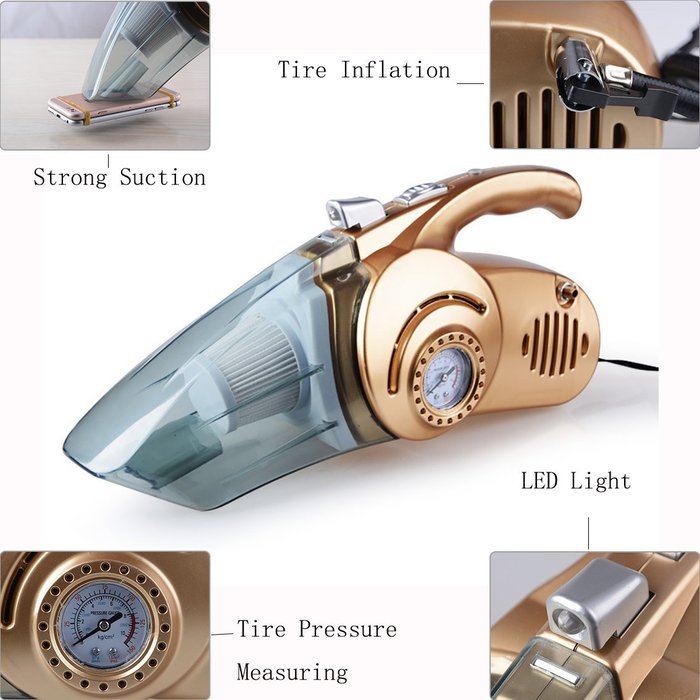 Wet & Dry Cleaner, Smartlife15 Turbo 12V 100W Portable Mini Handheld ...