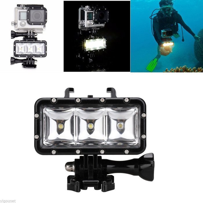SHOOT Waterproof Underwater Diving Light LED Video Night Light ...