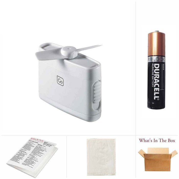 Micro Pocket Fan Personal Compact Portable Fan with Duracell AAA Backup ...