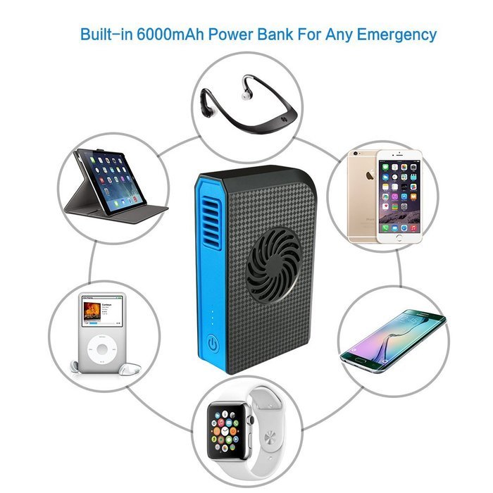 Portable Power Bank Fan Skyocean Mini Rechargeable Personal Fan with ...