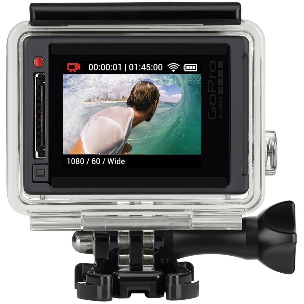 GoPro Hero4 Hero 4 12MP Full HD 4K 15fps 1080p 60fps Built-In Wi-Fi ...