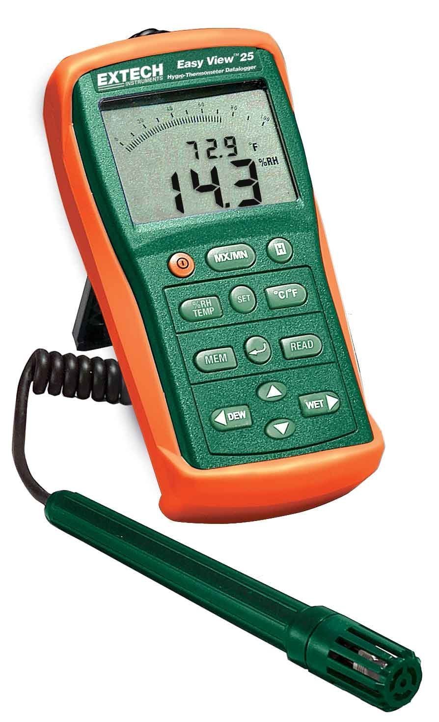 Extech EA25-NIST Easyview Hygro-Therm/Datalogger with Nist N2 free ...