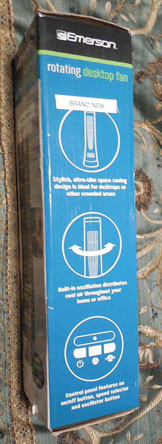 Emerson Rotating Desktop Fan 3 Speed Control free image download