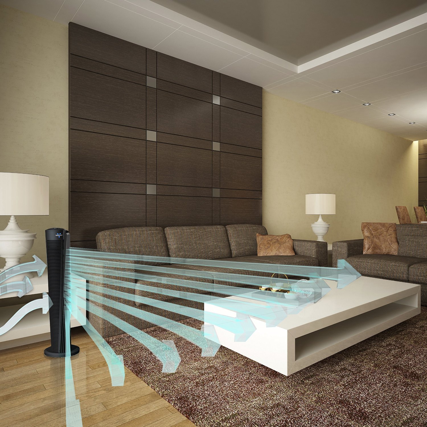 Vornado 184 Fan, Full-size Tower Circulator - 41" V-flow Whole Room ...