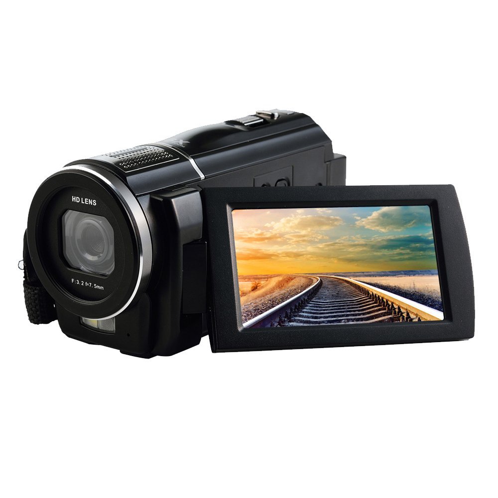 Ordro FHD 1080P 30fps Camcorder 24MP Resolution 3" Rotation Touchscreen ...