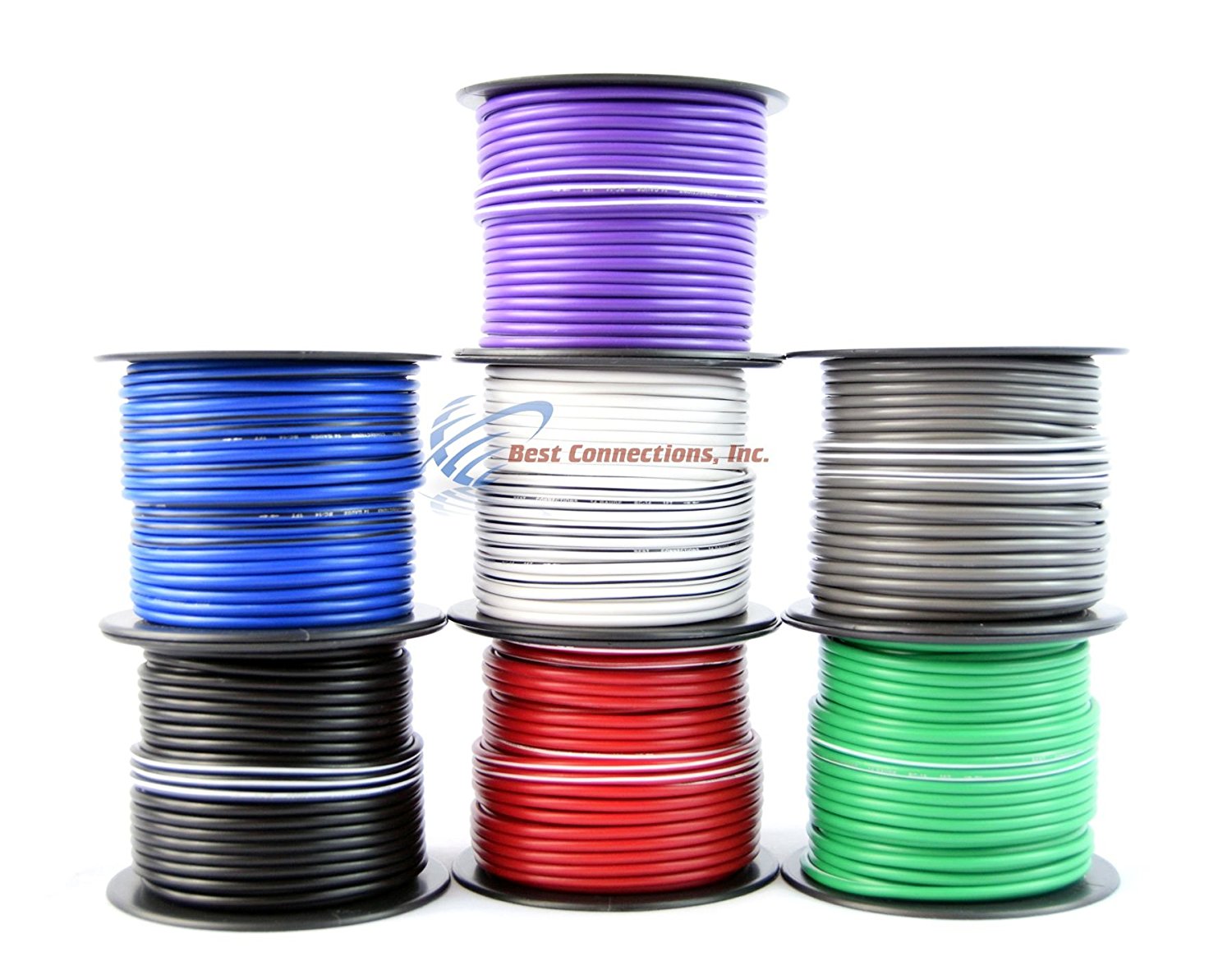 14 GA GAUGE 100 FT SPOOLS PRIMARY AUTO REMOTE POWER GROUND WIRE CABLE ...