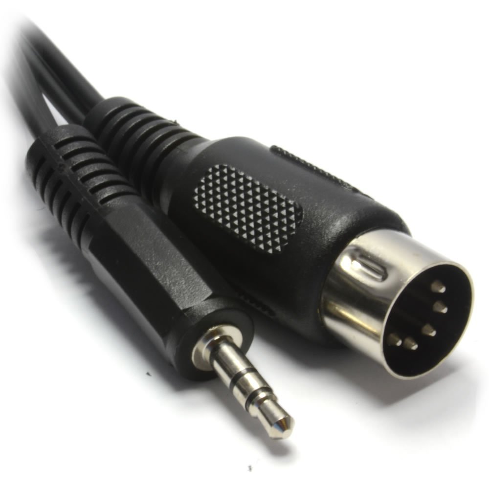 Kenable 5 Pin Din MIDI Plug To 3.5mm Jack Stereo Plug Audio Cable 2m ...