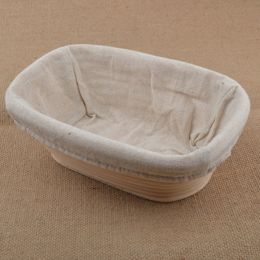 1x Rectangle Bread Proving Basket , Rattan Banneton Brotform ,Size 20 ...