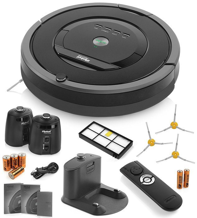 IRobot Roomba 880 Vacuum Cleaning Robot + 2 Virtual Wall Lighthouses ...