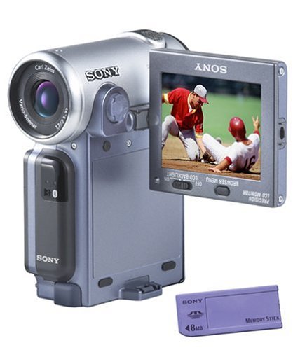 Sony DCRIP7BT MicroMV Digital Camcorder w/ 2.5" Hybrid LCD, 8MB Memory ...