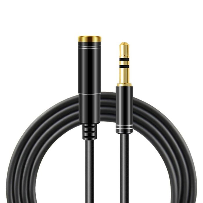 GBSELL 100cm 3.5mm Stereo Audio Extension Male to Female Headset Cable ...