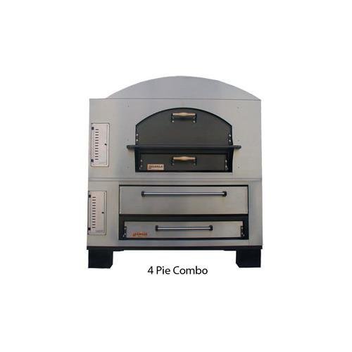 Marsal MBC-1048 Pizza Oven deck-type gas MB42 over SD1048 (4) 18" pie ...