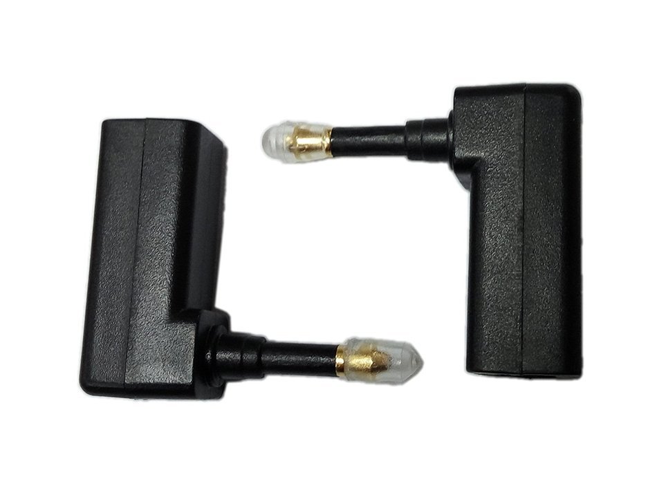 Lemeng 2-Pack Digital Fiber Optic Toslink Right Angle 90 Degree Female ...