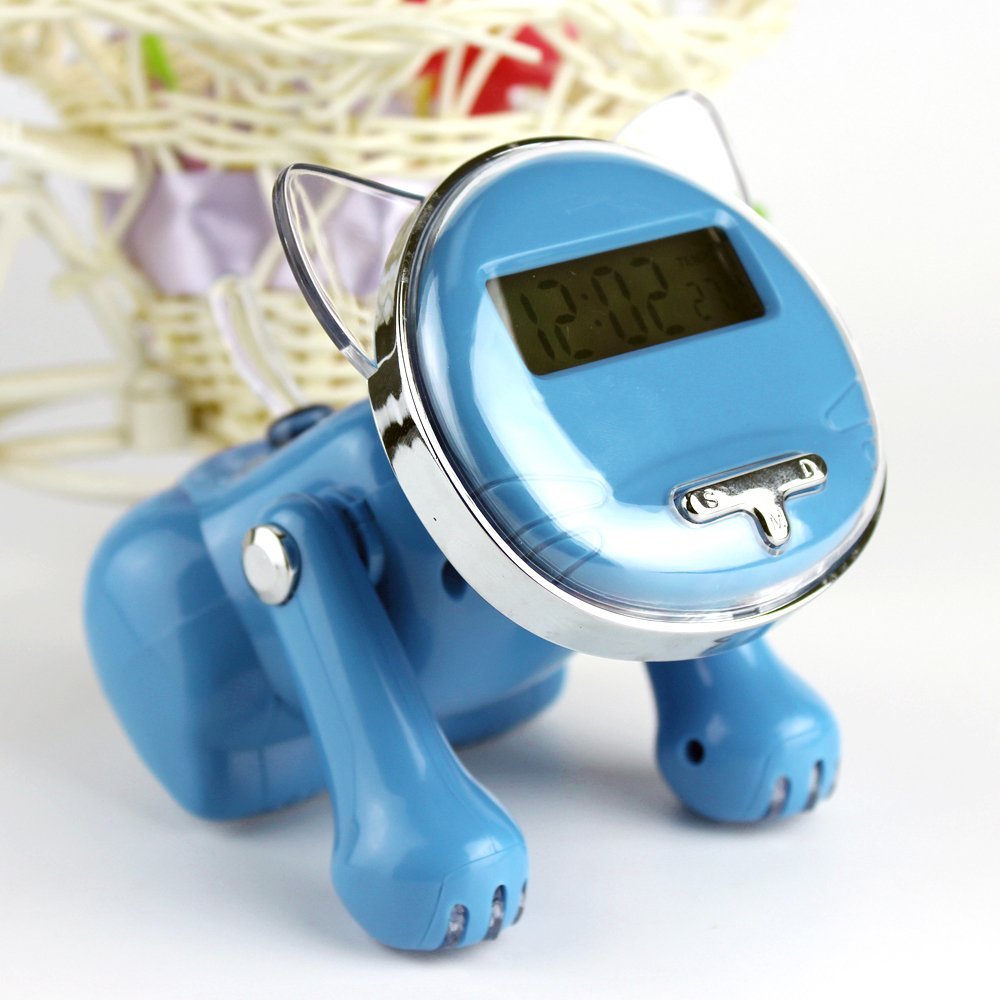 Sealive Cute Standed Morning Alarm Clock,Robot Shape with Temperature ...