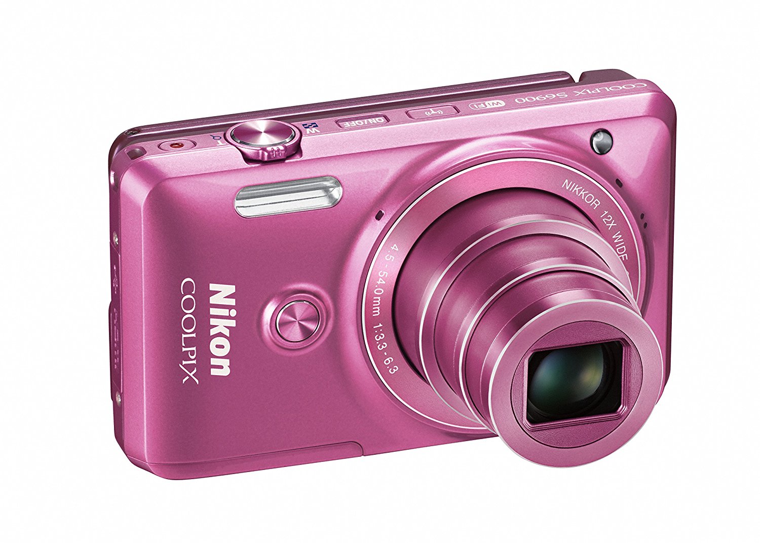 Nikon COOLPIX S6900 16MP Digital Camera with 12x Zoom, Glossy Pink ...