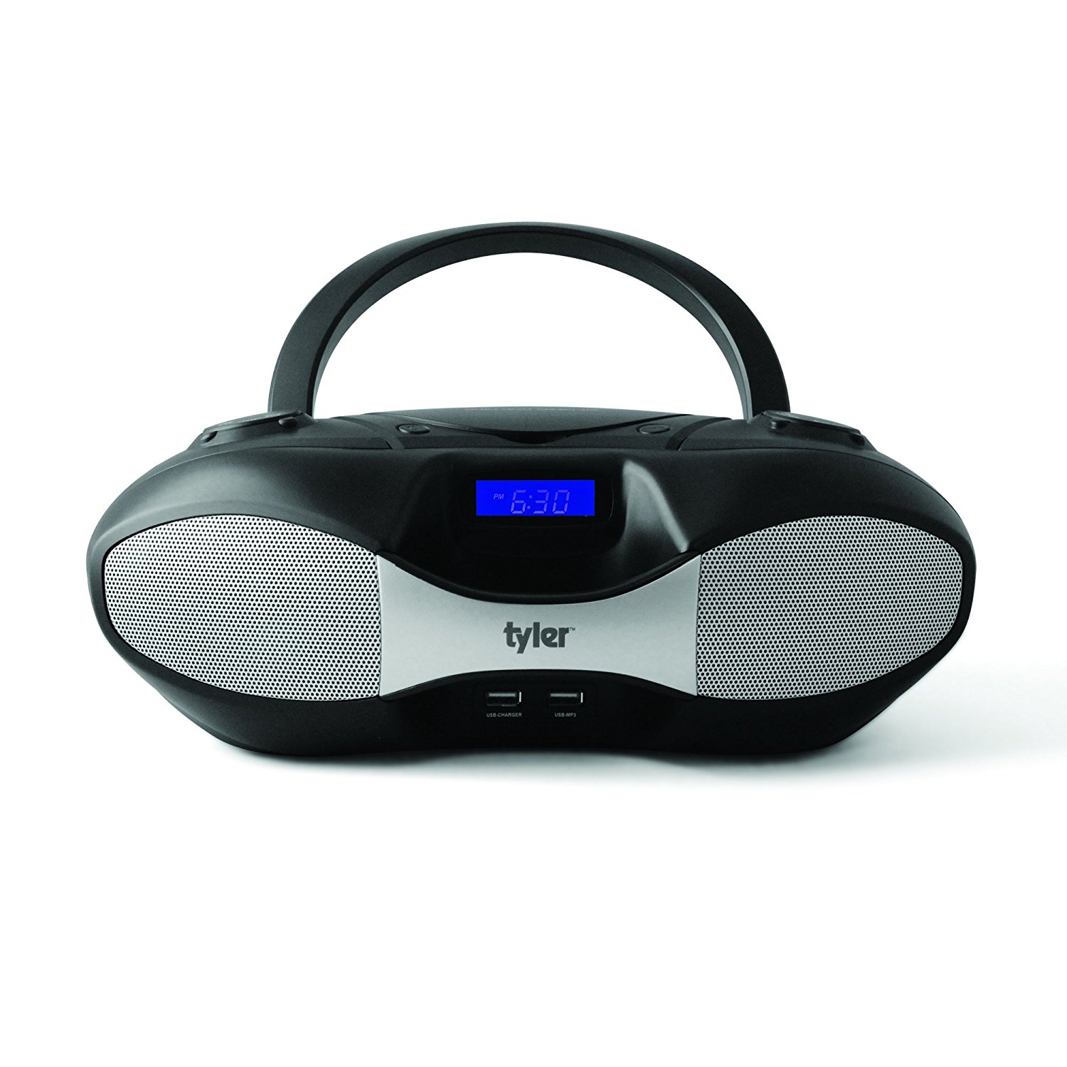 Tyler Portable Sport Stereo MP3/CD Boombox Player TAU104-BK with USB ...