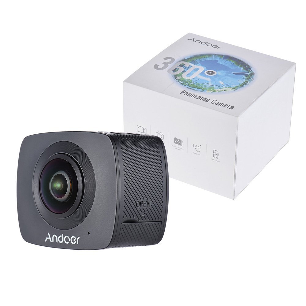 Andoer Dual-lens 360 Degree Panoramic Camera Digital Video Sports ...