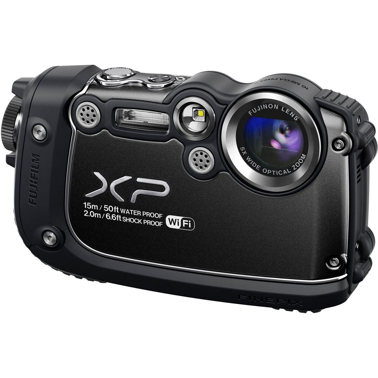 Fujifilm FinePix XP200 Blue 16MP Waterproof Digital Camera with 3-Inch ...