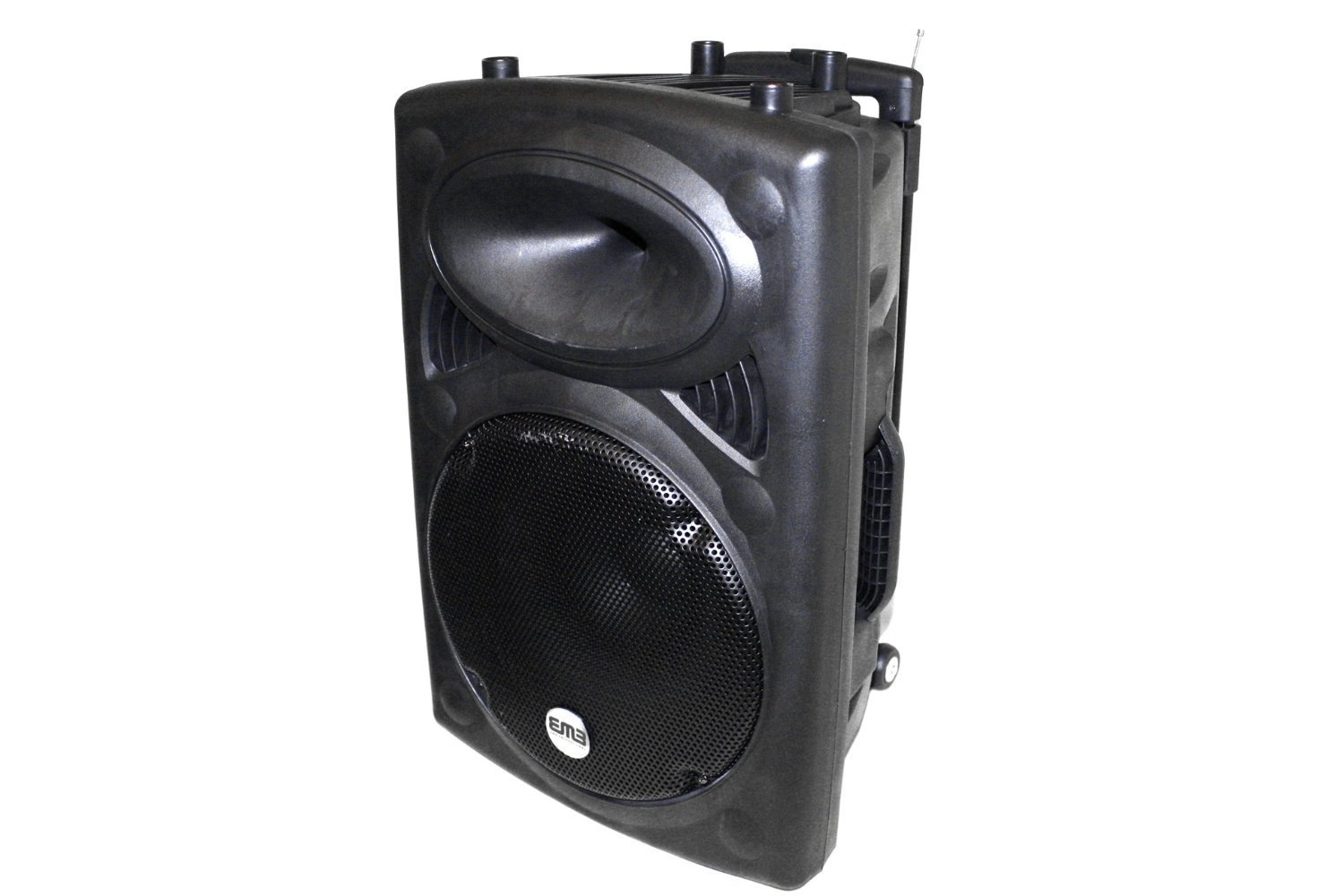 EMB PKL15 + Speaker Stand - 1700W 15" PA Rechargeable Speaker System w ...