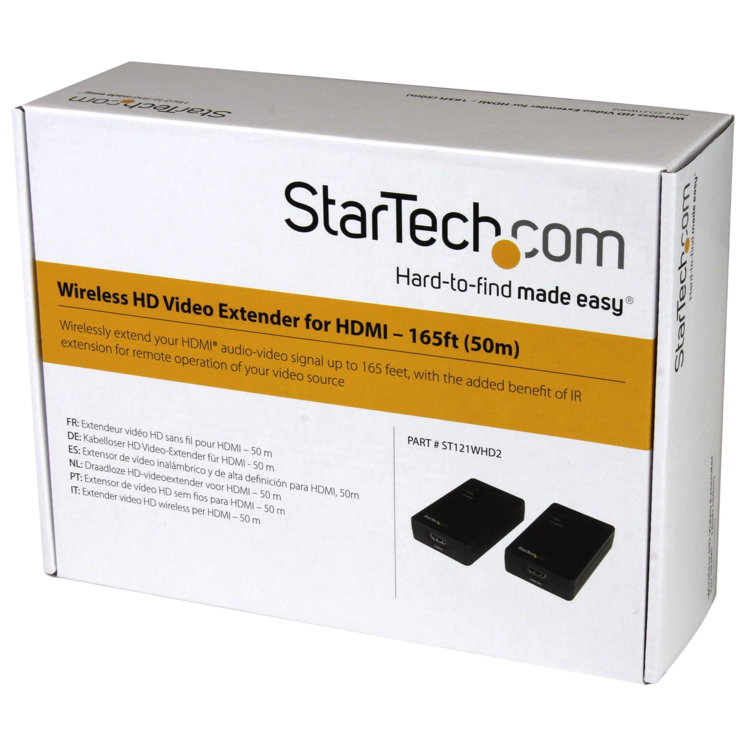 StarTech.com ST121WHDST 50-Feet HDMI Wireless Video Extender Kit with ...