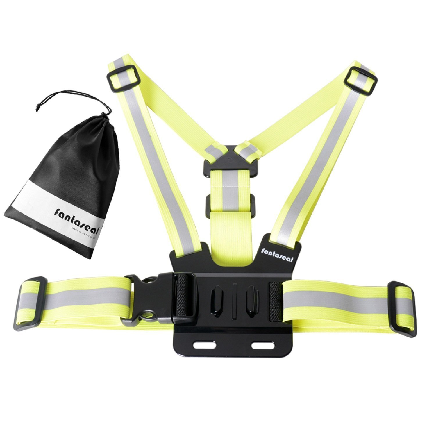 Fantaseal Action Camera Chest Mount Hi-Reflective Safety Vest for GoPro ...