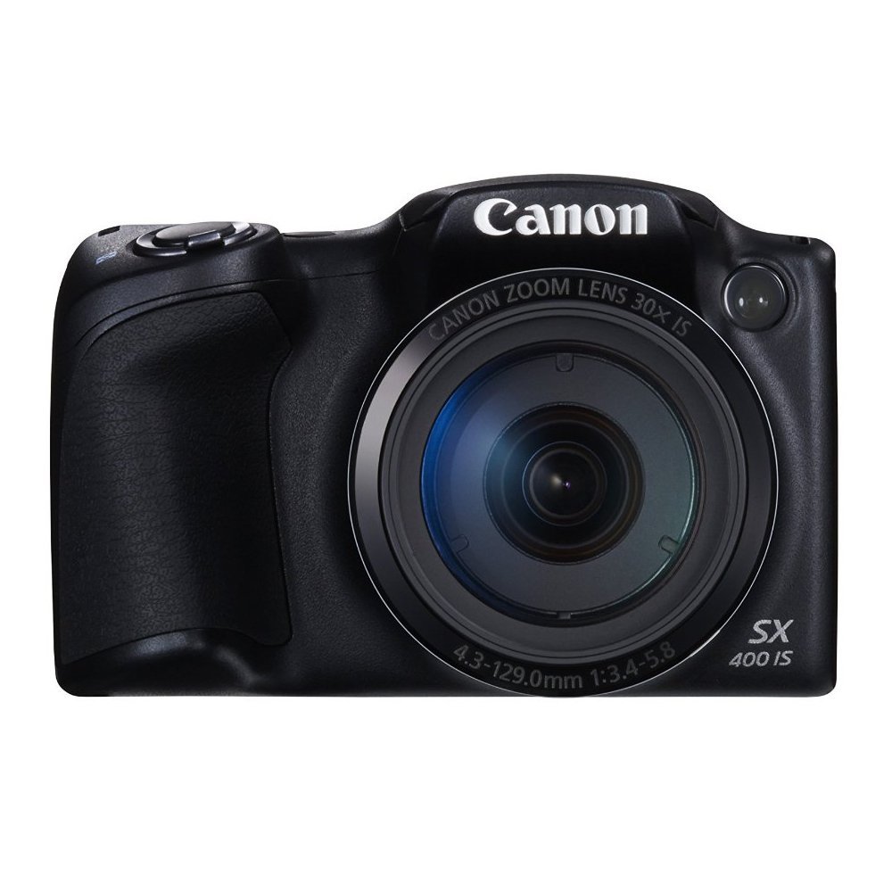 Canon Powershot SX400 IS 16MP Digital Camera (Black) with 720p HD Video ...