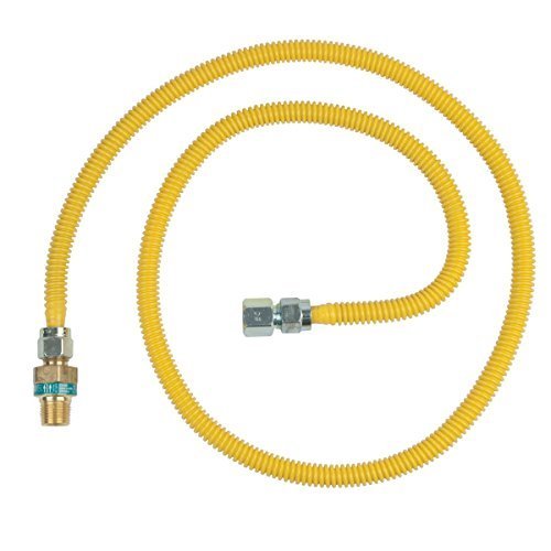 BrassCraft CSSD45R-60 P Safety PLUS Gas Appliance 1/2 OD Connector with ...