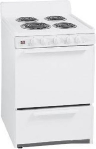 Premier ECK100OP White 24" Electric Range with 3 Cu. Ft. Capacity One 8 ...