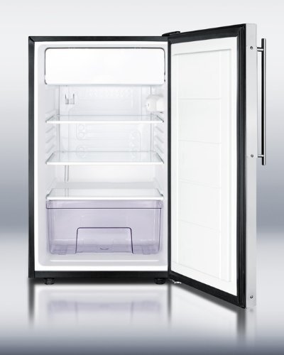 Summit CM421BLFRADA: ADA compliant 20" wide freestanding refrigerator ...