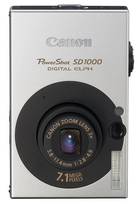 Canon PowerShot SD1000 7.1MP Digital Elph Camera with 3x Optical Zoom ...