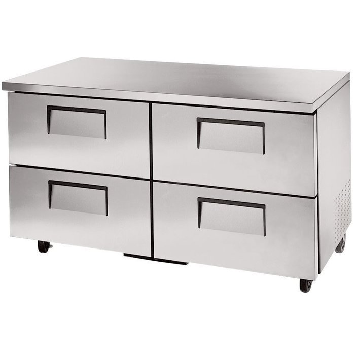 True TUC-60D-4 Under Counter Refrigerator 60" 2 Section 4 Drawers free ...
