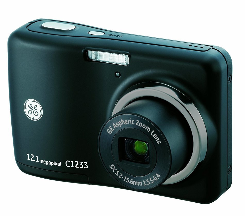 GE C1233 12MP Digital Camera with 3X Optical Zoom and 2.4 Inch LCD with ...