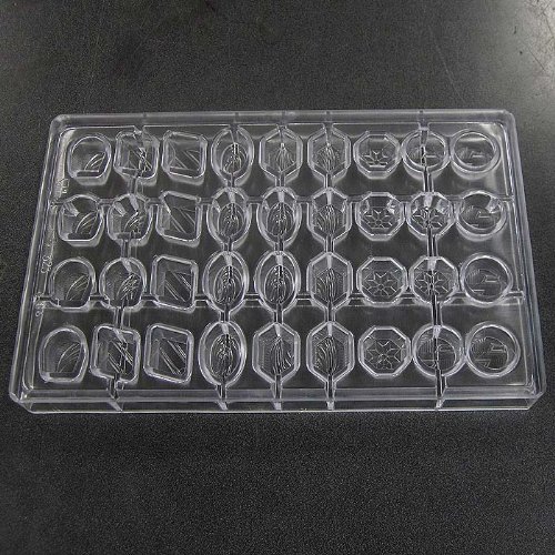 Chocolate Mold Assorted: Diamond, Hexagon, Octagon, Round, Oval ...