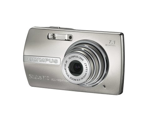 Olympus Stylus 710 7.1MP Ultra Slim Digital Camera with 3x Optical Zoom (Silver) N7 free image ...