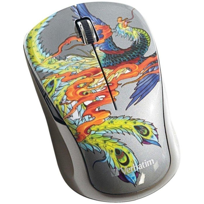 VERBATIM 98613 Wireless Multi-Trac Blue LED Mouse (Phoenix) consumer ...